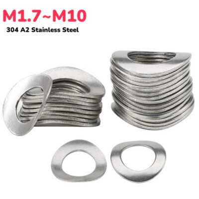 A2 Stainless Steel Curved Washers Wave Spring Washer M1.7 M2 M2.5 M3 ...