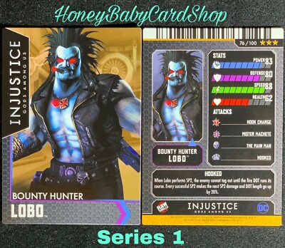 Injustice Arcade Series 1 Out of Print Card 76 Bounty Hunter Lobo | eBay