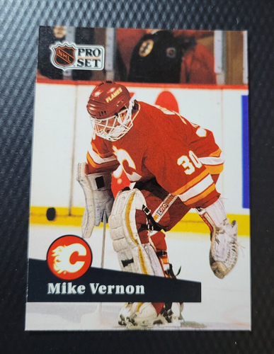 1991-92 Pro Set MIKE VERNON Calgary Flames HOF Hockey NHL Card #35 | eBay