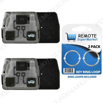 2 Shell Case For 1998 1999 2000 Lexus SC300 Keyless Entry Remote Car ...