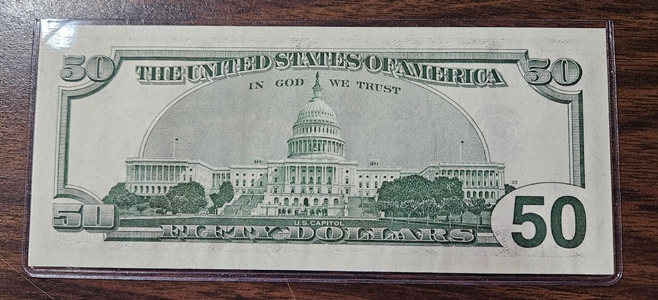 2001 $50 Star Note CRISP UNC-LOW S/N CE00002762* | eBay