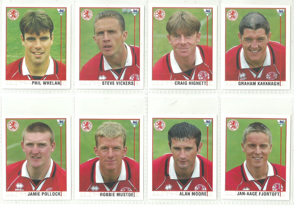 24 x MIDDLESBROUGH - Merlin Premier League '96 Stickers [Unused] | eBay UK