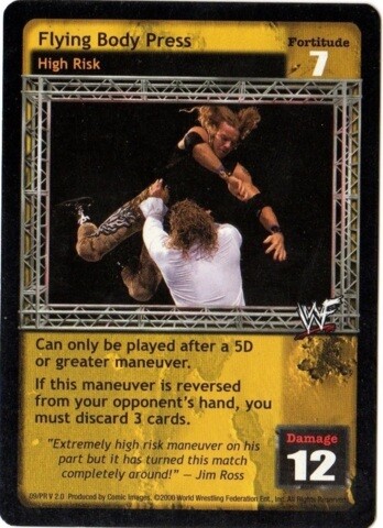 WWE: Flying Body Press (Promo) [Played] card type High Risk Raw Deal ...