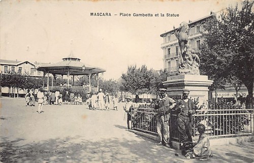 Algérie - MASCARA - Place Gambetta et la Statue | eBay