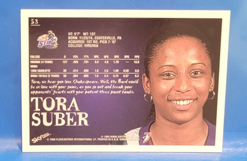 Tora Suber S Sting Fleer SkyBox International No 53 | eBay