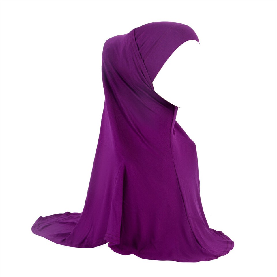 2 Piece Muslim Women Headscarf Shawl Scarf Hijab Wrap Headwear Amira ...