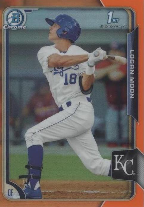 2015 Bowman - Chrome Prospects Logan Moon #BCP10 Orange Refractor /25 ...