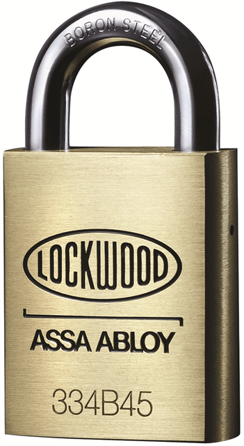 Lockwood 334b45 Padlock Brass Key Lock 45mm High/max Security Garage ...