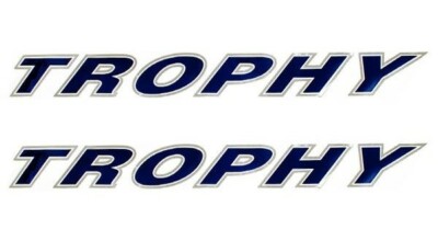 Bayliner TROPHY BOAT HULL DECALS GRAPHICS KIT STICKER SET Blue Fishing ...