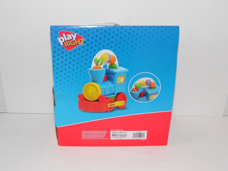 PlayRight Toddler Toy Train Push Along ‑ Ball Blowing Moving Toy Train ...