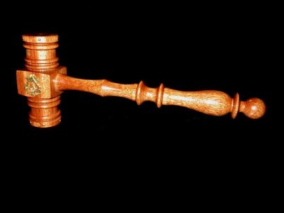 Freemason Masonic Gavel - Lodge Master's Ceremonial Hammer (32cm ...