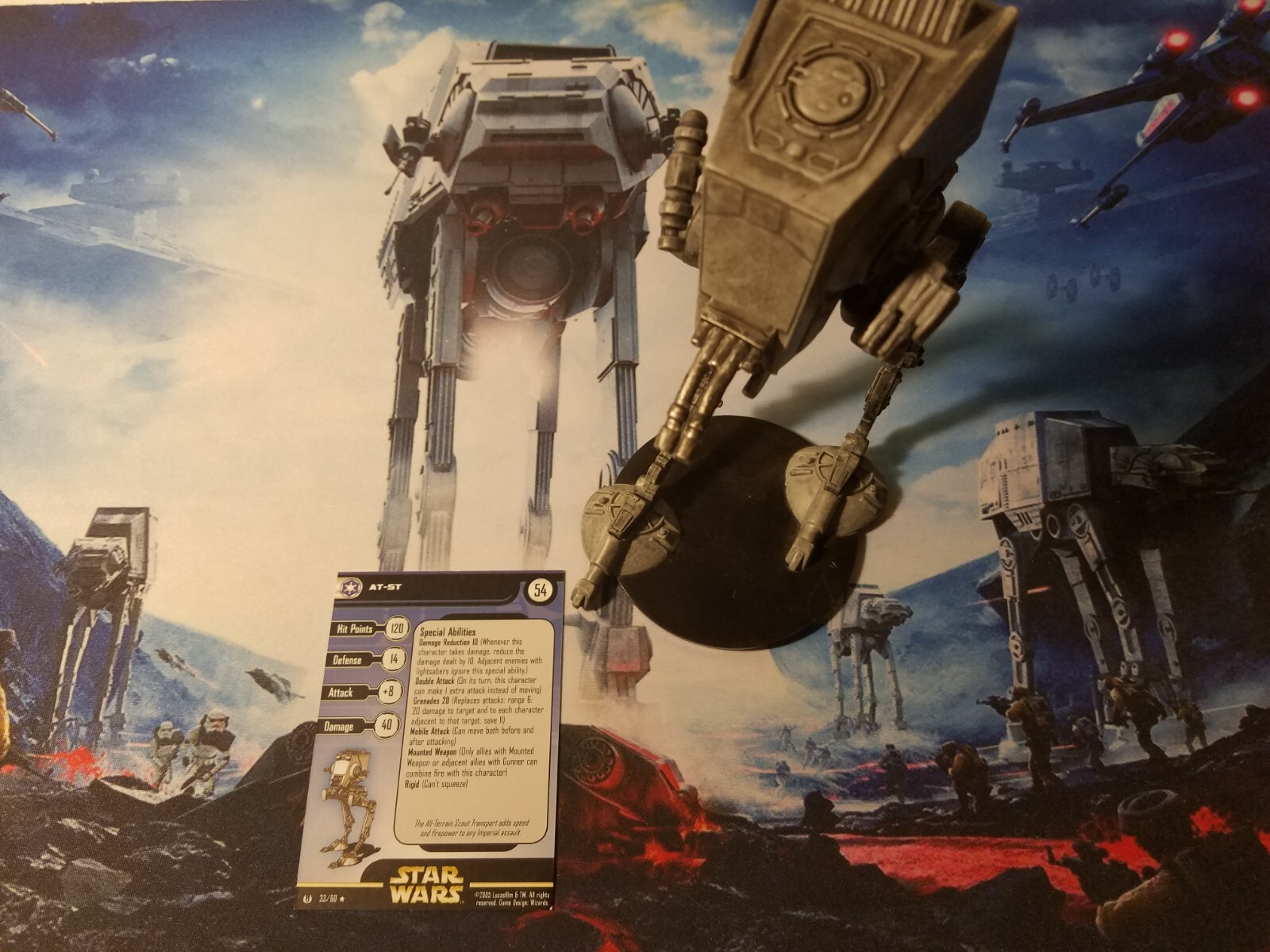 Star Wars Miniatures Universe 33 AT-ST (HUGE) | eBay