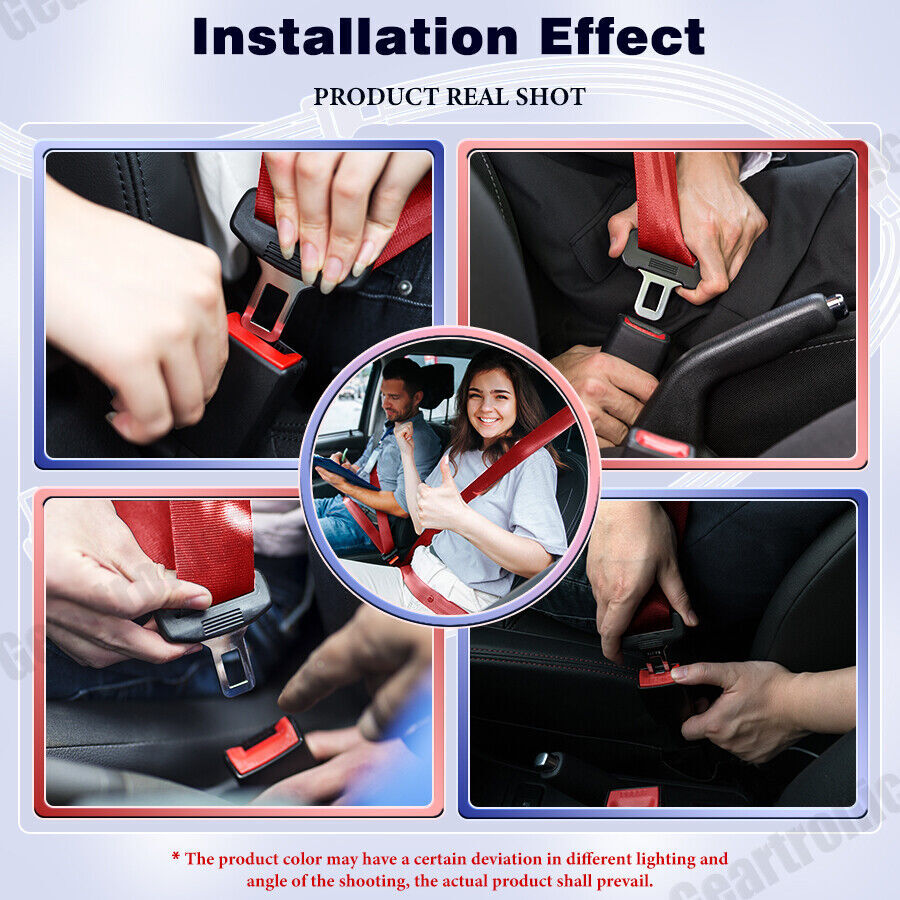 Universal 3 Point Seat Belts Safety Belt 4m Length Retractable Long ...