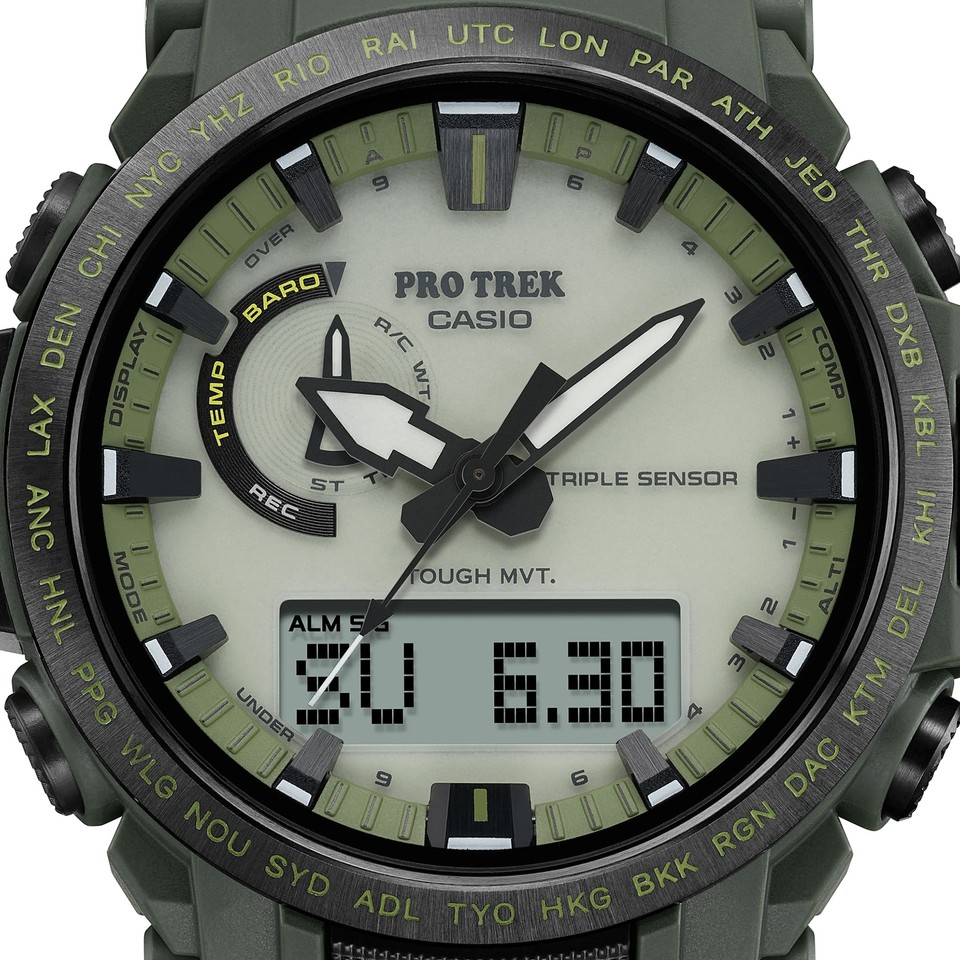 CASIO PRO TREK PRW-61LD-3JF Climber Line Radio Solar Watch Luminous ...