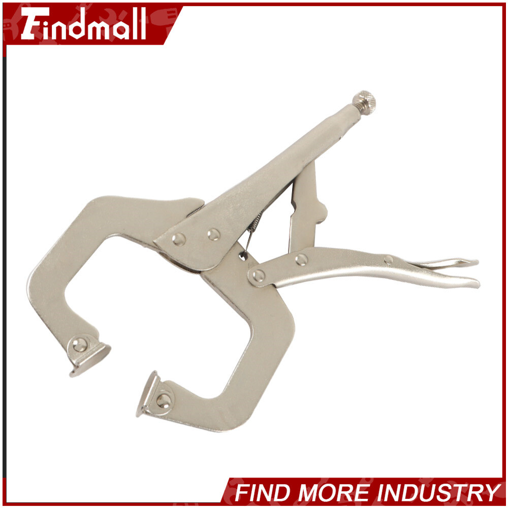 Findmall 5 Pack 11" Locking C-Clamp Adjustable Pliers Grip With Swivel ...
