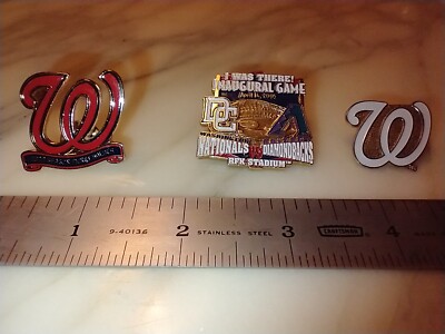 3 Vintage Washington Nationals Pins Innaugural Game Seat Holder + | eBay