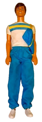 Vintage Barbie Mattel 1983 Great Shape Ken Doll 7318 Gym Bag Track ...
