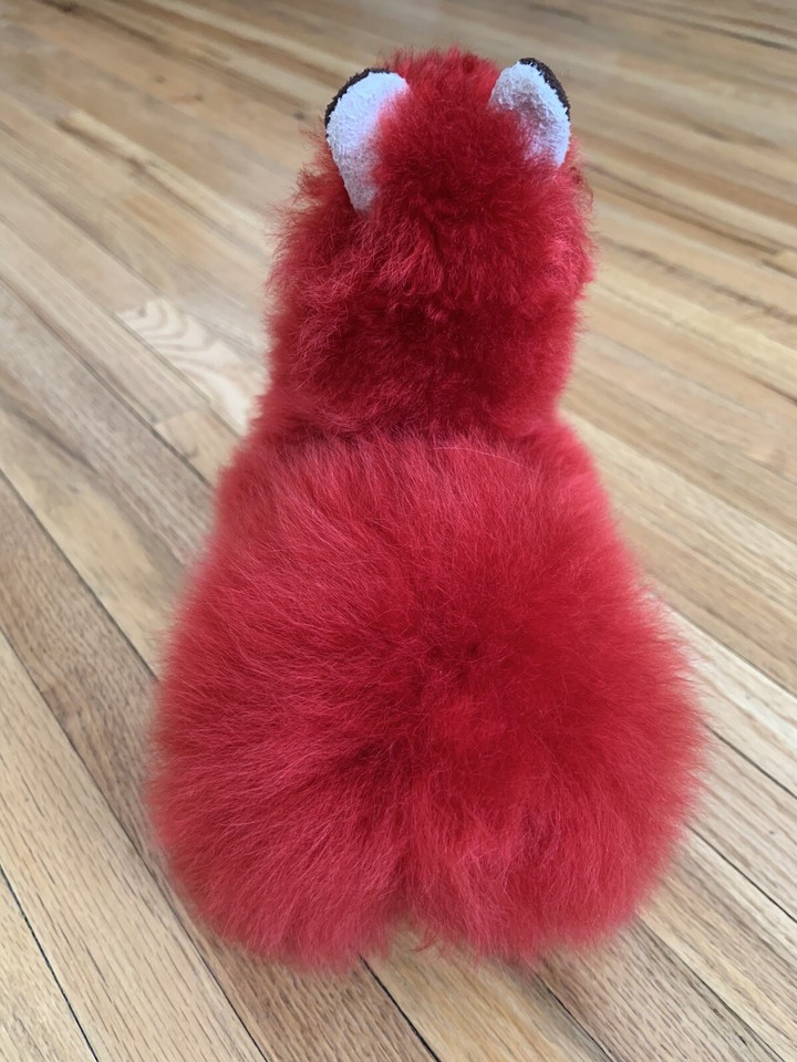Alpaca Fur Plush Toy Stuffed Animal Valentine Ruby Red | eBay
