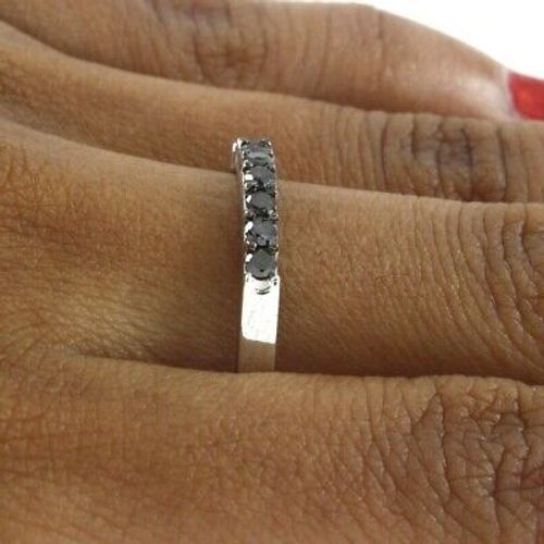 0.25 Cttw Real Diamond Weddg Band Rg 14K White Gold Plated Sterlg ...