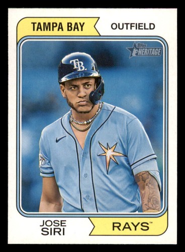 2023 Topps Heritage #661 Jose Siri Tampa Bay Rays | eBay