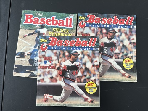 Lot of 3 Topps Baseball Sticker Albums 1984/1983/1983 - Notes for ...