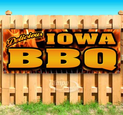 Iowa BBQ Advertising Vinyl Banner Flag Sign Many Sizes Available USA | eBay