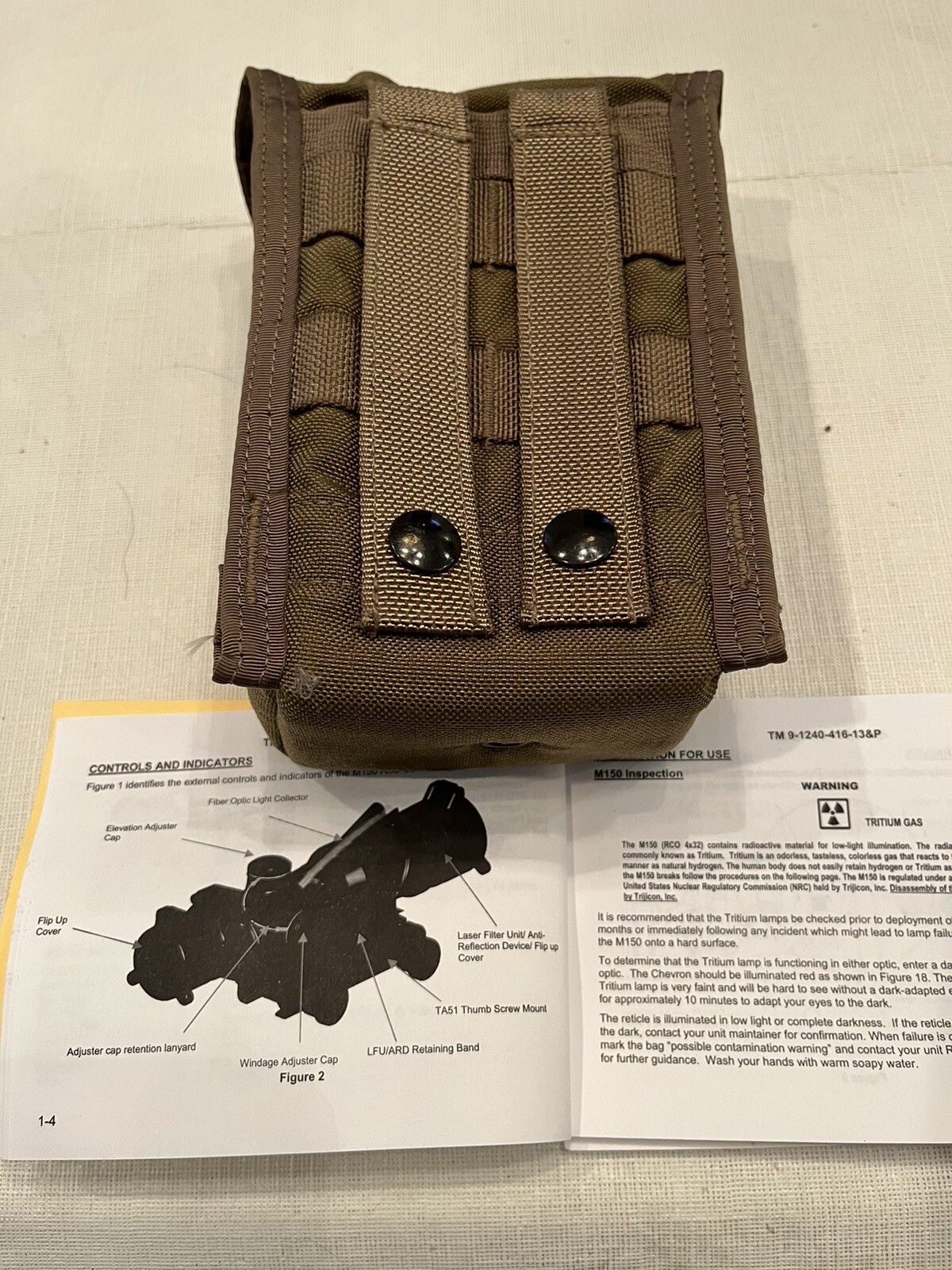 Sight Rifle Combat Optic M150 Manual And Padded Coyote Case | eBay