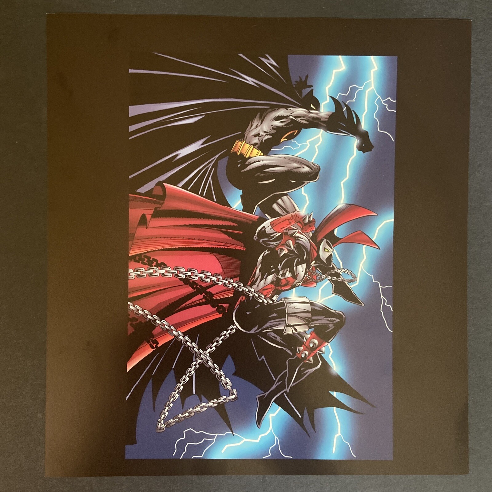 Batman / Spawn #1 Cover Image / DC Comic Book Mini Poster 8.5x9 Todd ...