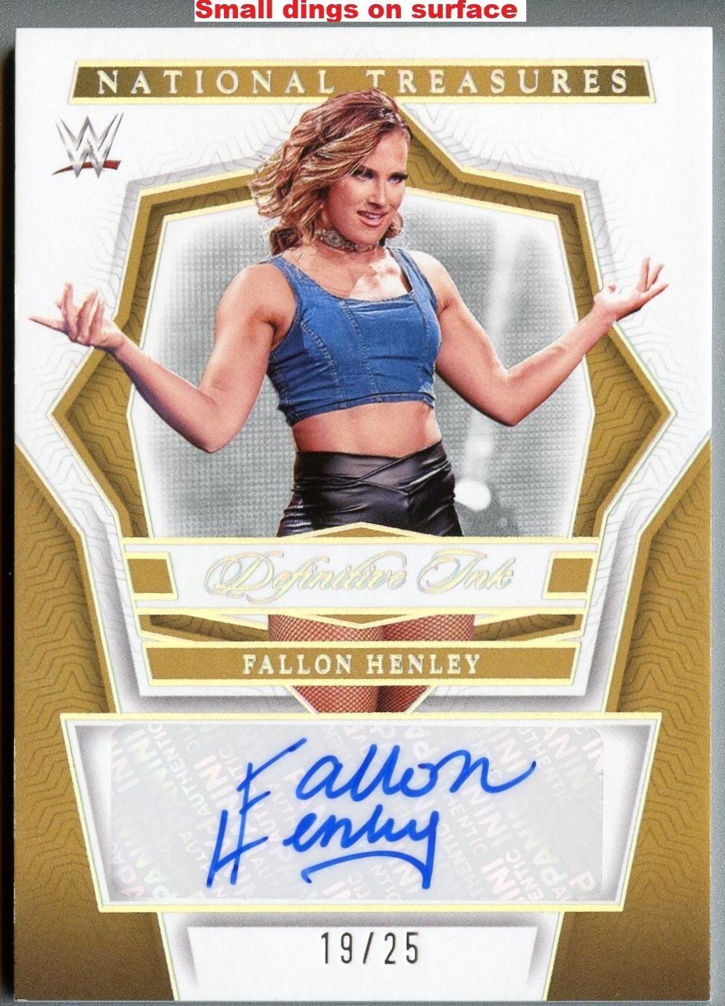 2024 Panini National Treasures WWE - Definitive Ink Fallon Henley #DK ...