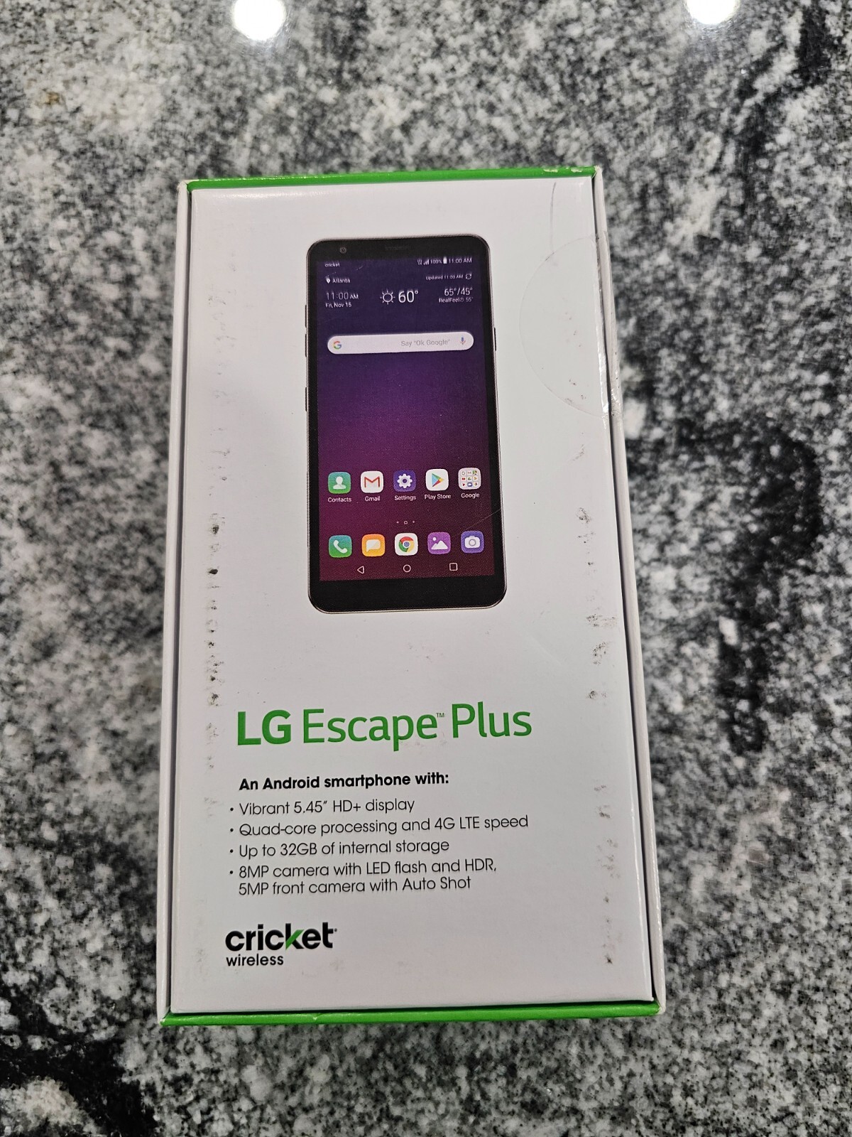 LG Escape Plus - 32GB - New Platinum Gray (Cricket Wireless) for sale ...