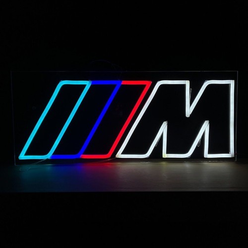 BMW M Neon Sign, M Logo Car Neon Sign Bedroom, Bmw M Logo Led Neon ...