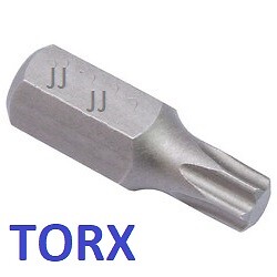 T45 TORX BIT 6 Point Socket 10mm Hex Drive 30mm long FRANKLIN DRAPER ...