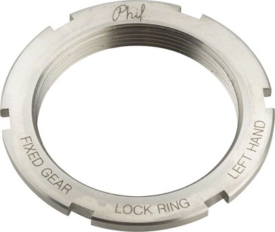 Phil Wood Stainless Steel Track Lockring, 1.32" x 24 tpi Left-Hand ...