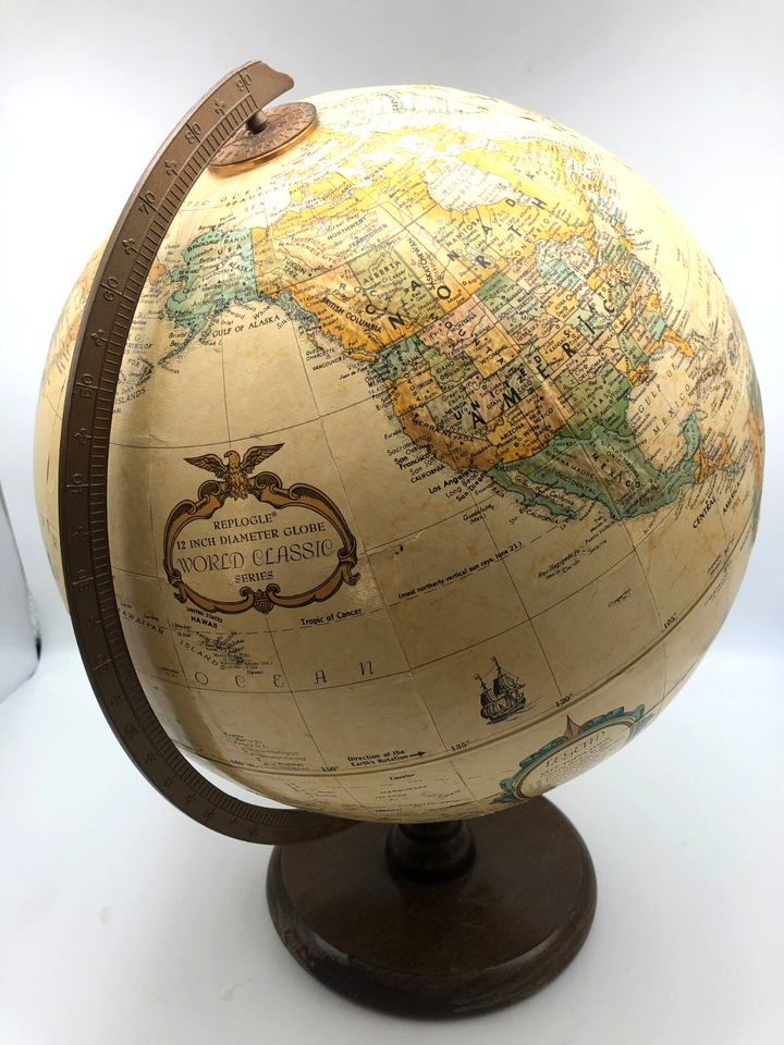 Replogle Globe World Classic Series 12 Inch Diameter, Vintage, On Stand | eBay UK