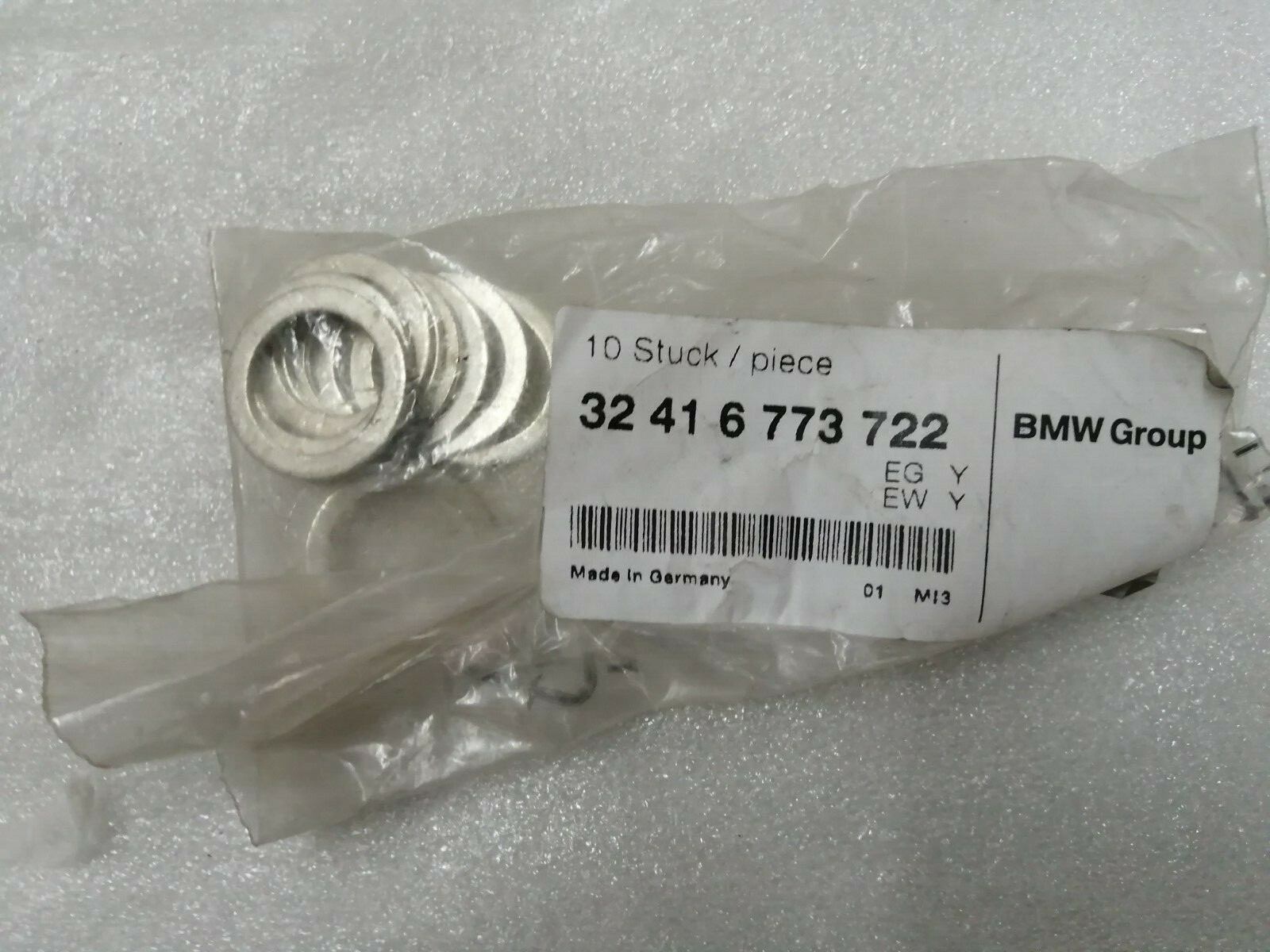 New ORIGINAL BMW 1'E87-3'E46 set of (4) Gasket ring A16X22 SFCU F22 ...