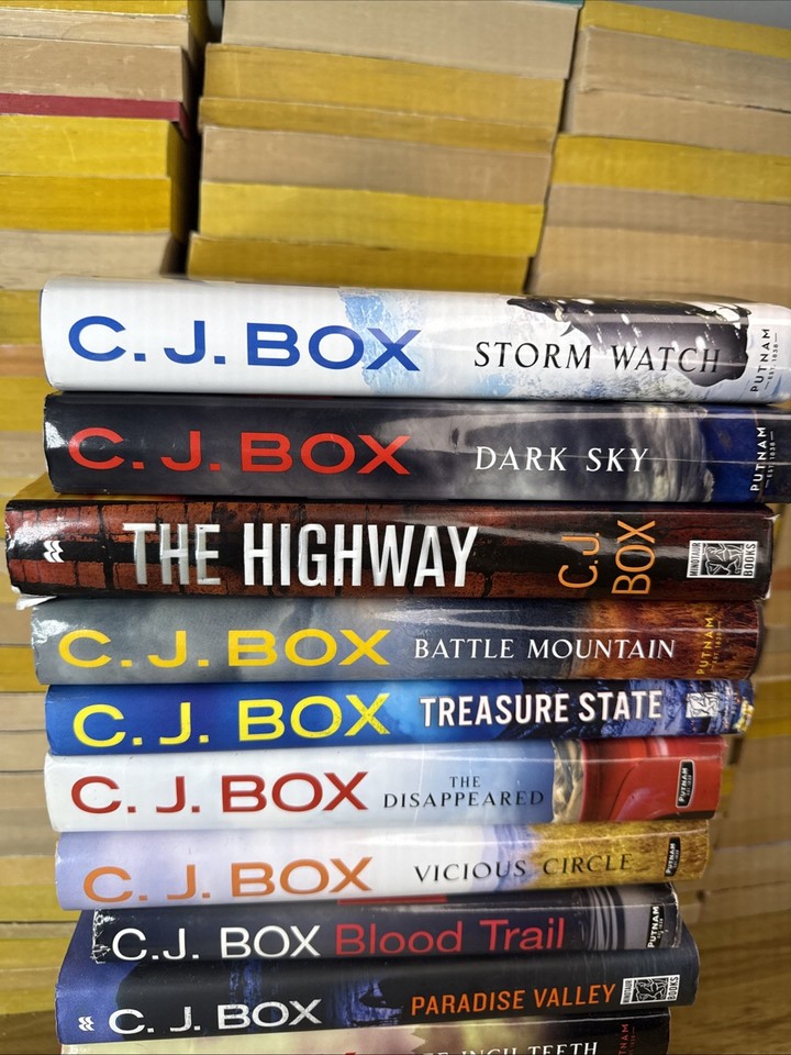 Lot OF 14 CJ C.J. Box Hardcover Books Joe Pickett 1 Signed Good Condition | eBay