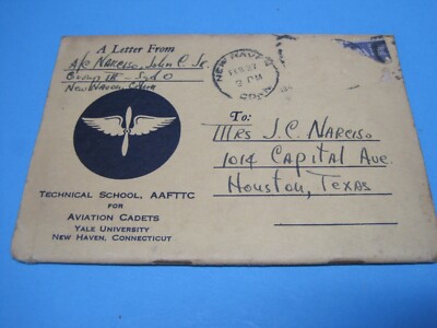 1944 WW2 Technical School AAFTTC for Aviation Cadets Yale University ...