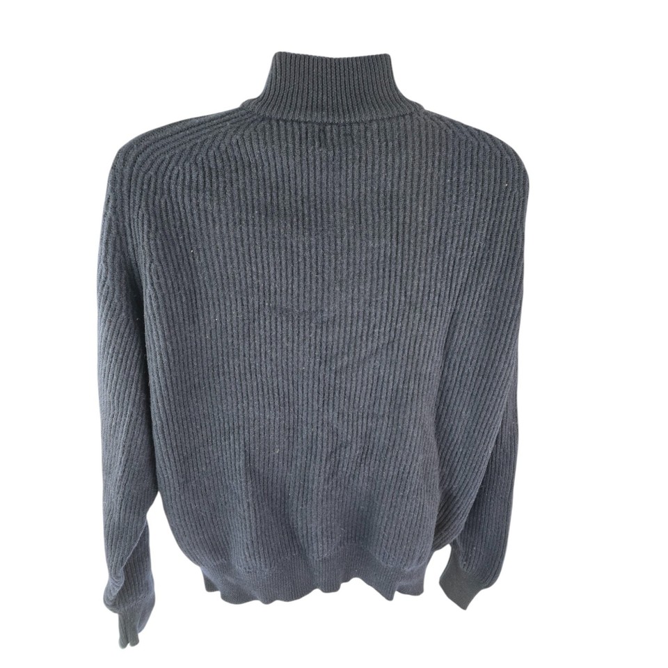 Ballantyne Wool Heavy Thick Cardigan Sweater L XL Scotland Blue Vintage ...