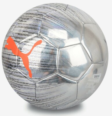 PUMA Trace Round Soccer Ball Silver Football Futsal Training SZ5 Balls ...