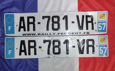 France French License Plates - Lorraine - Moselle (Metz) | eBay
