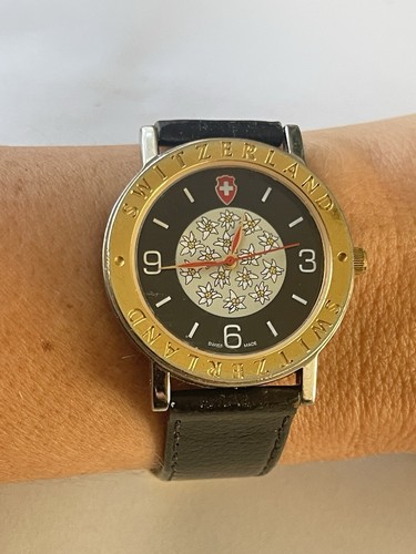 modele depose patented Switzerland watch Swiss Made Leather Strap ...