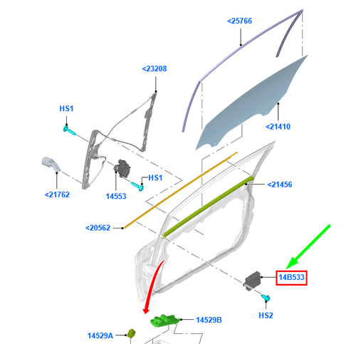 FORD FIESTA MK6 WT Module d'unit commande de porte avant gauche LHD ...