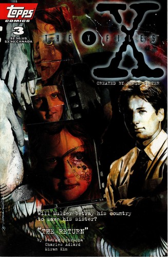 The X-Files #3 NM+ Direct Sales Edition cover by Topps Comics 1st Print ...