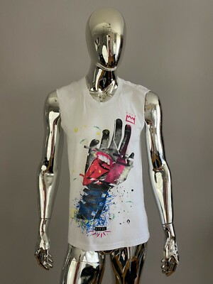 Civil Regime Men’s Adult Logo White Graphic Tank Top Size L | eBay