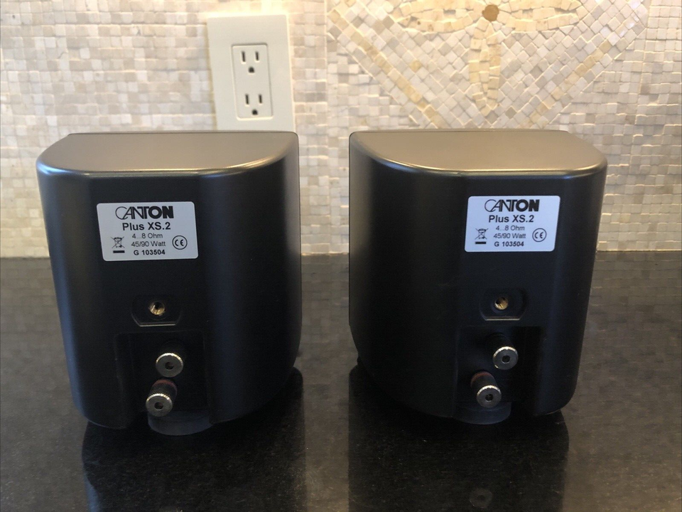 Canton Plus XS.2 Bookshelf/Satellite (2) Speakers 2-Way Black Made In ...