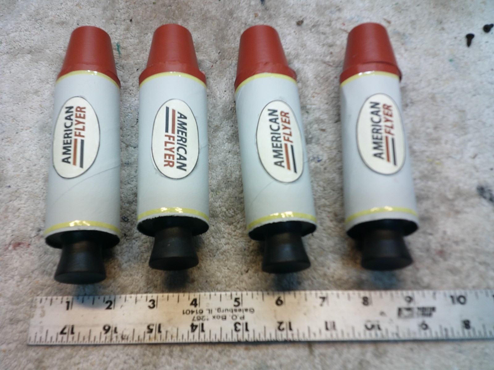 lot of 4 custom ROCKET loads for flat cars AMERICAN FLYER | eBay