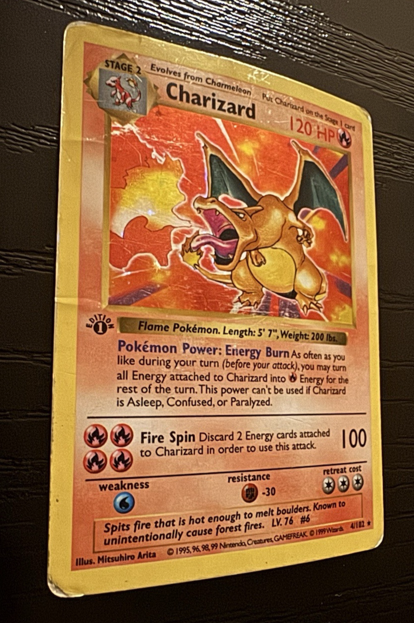 Pokemon Collection with 1st Edition Shadowless Charizard 4/102 1999 ...