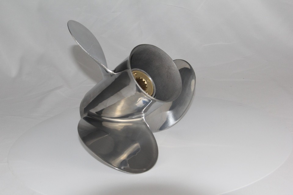 10.5X 15 Turbo Stainless Outboard Boat Propeller for Mercury 40-60HP ...