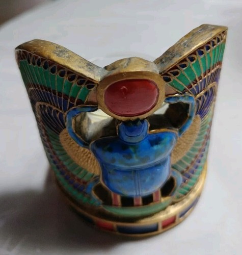Vintage Summit Collection Egyptian Winged Scarab Votive Tealight Candle ...