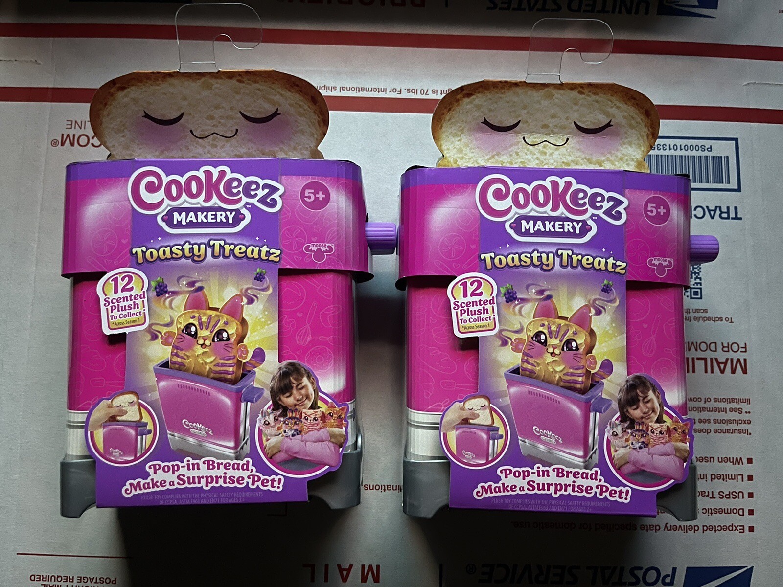 Lot Of 2 Cookeez Makery Toasty Treatz Toaster Oven Scented Plush Dolls ...